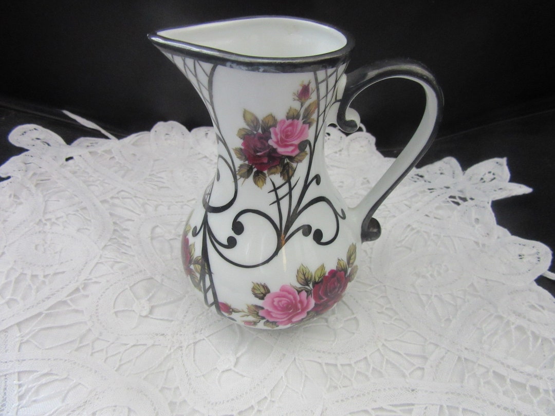 Sale:porcelain Jug/pitcher Signed "bohemia (symbol of Jug) Patent" With ...