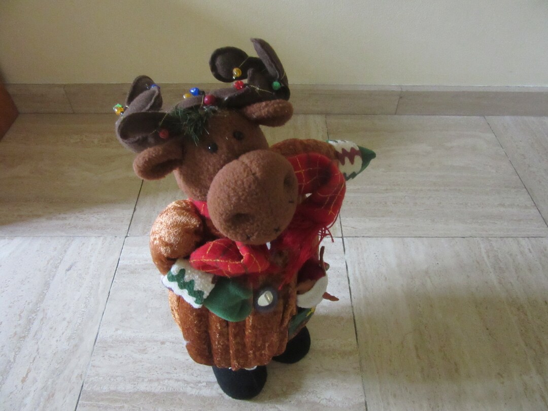 Toy Musical Moving Reindeer, New Battery, Label of L. Dake, Amsterdam ...