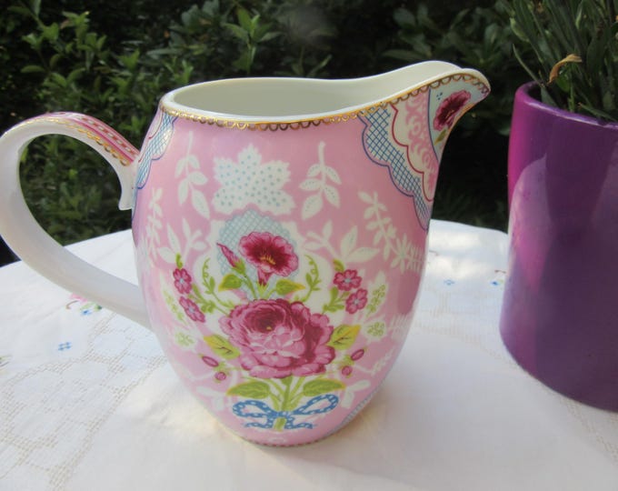 Pip Studio Large Jug Pitcher Carafe Chinese Rose Pink, Quite Rare ...