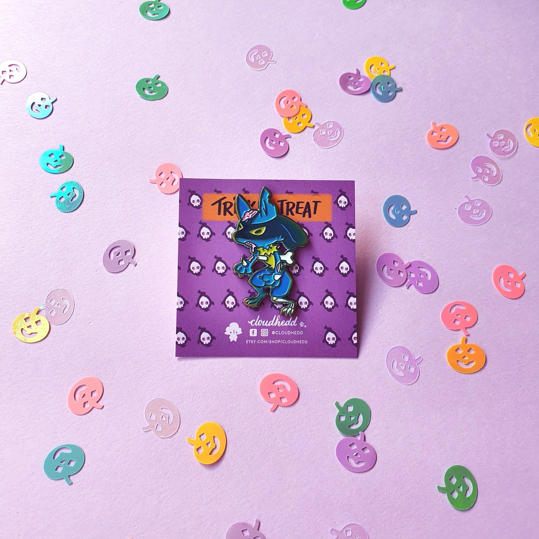 Trick or Treat: Zombie Lucario - Soft Rainbow Enamel Pin by Cloudhedd ...