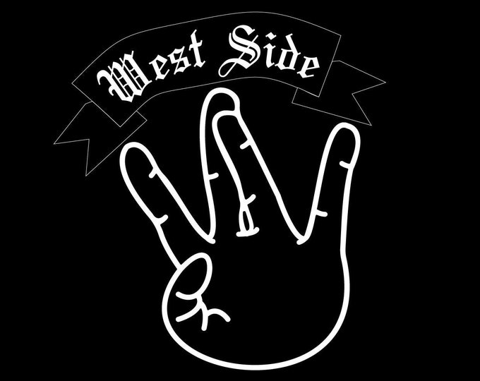 East Side Gang Sign SVG Cut File - Etsy Canada