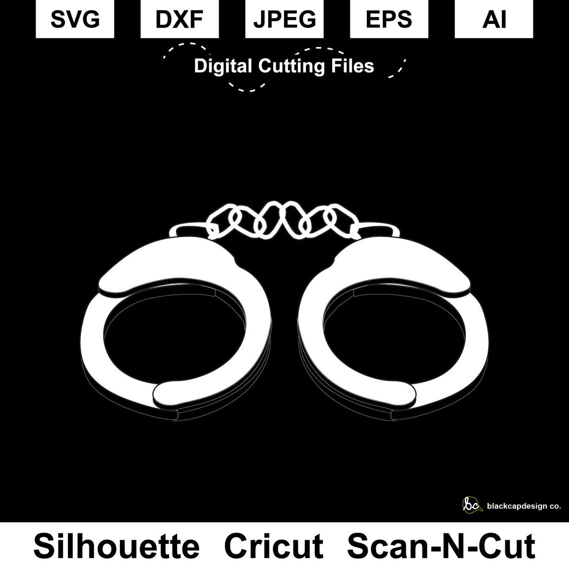 Handcuffs SVG Clipart Instant Download - Etsy