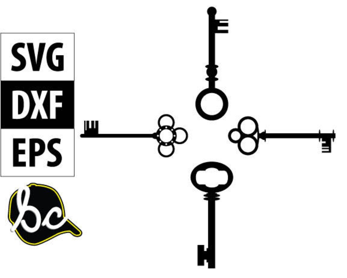 Skeleton Key SVG Cut File - Etsy