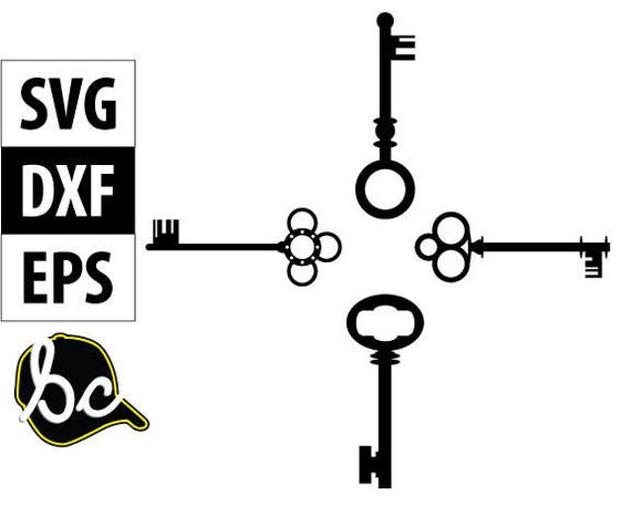 Skeleton Key SVG Cut File | Etsy