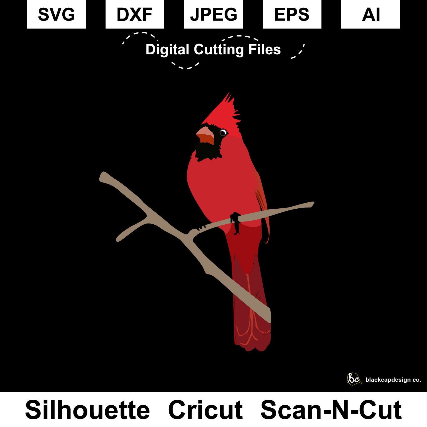 Cardinal Bird SVG Cut File - Etsy