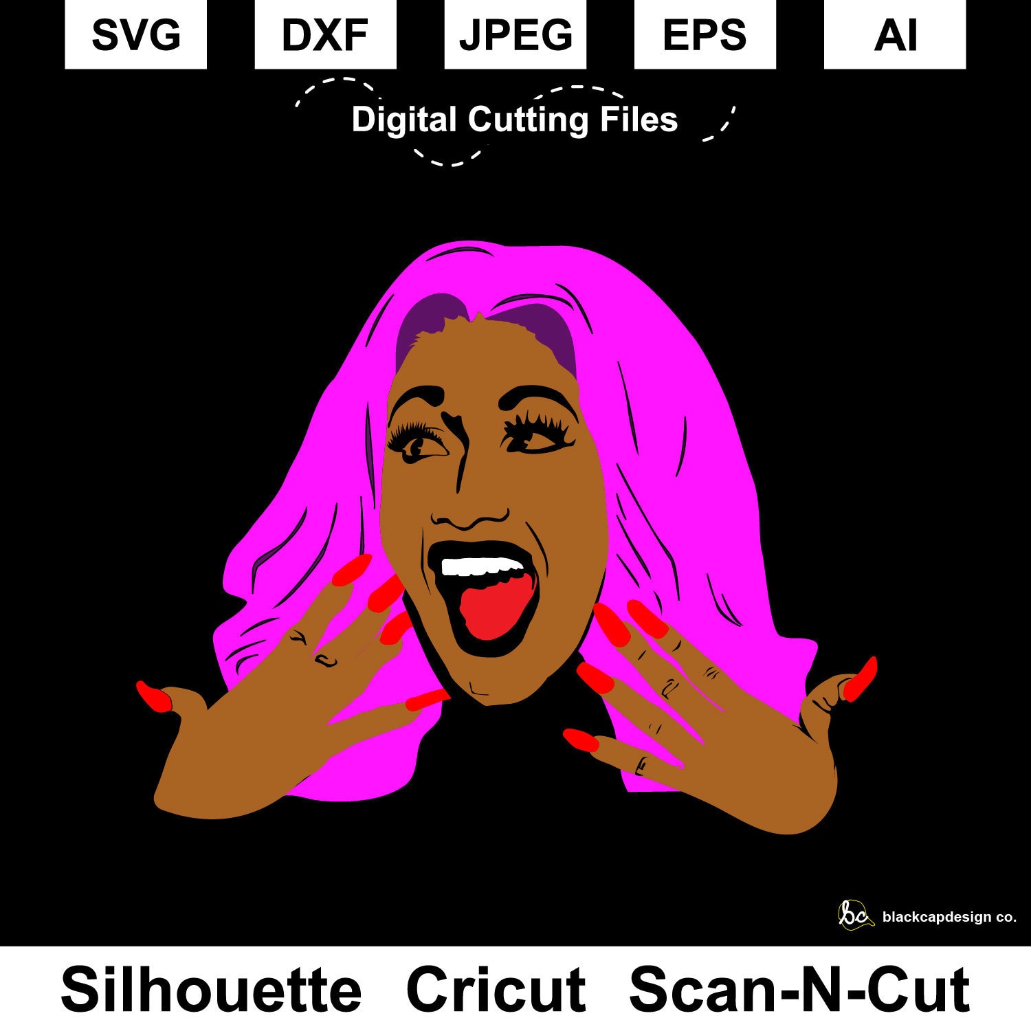 Cardi B SVG Cut File - Etsy