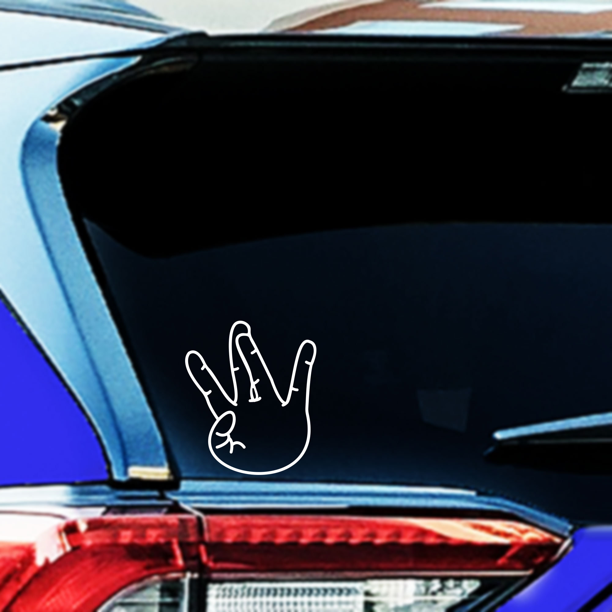 West Side Vinyl Decal Sticker, West Coast Hand Sign - Etsy