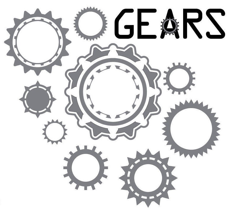 Gears SVG Cut File - Etsy
