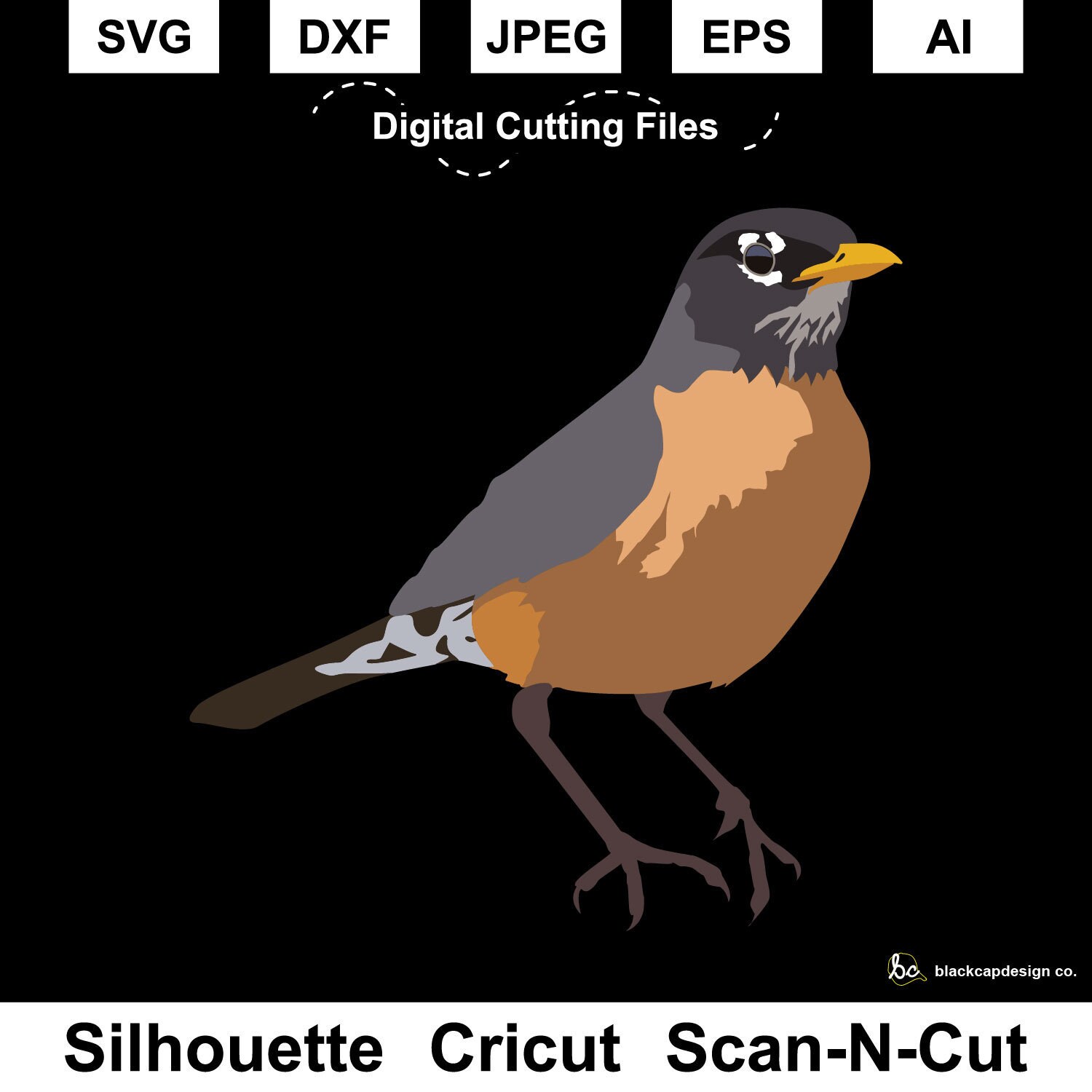 Robin Bird SVG Cut File - Etsy