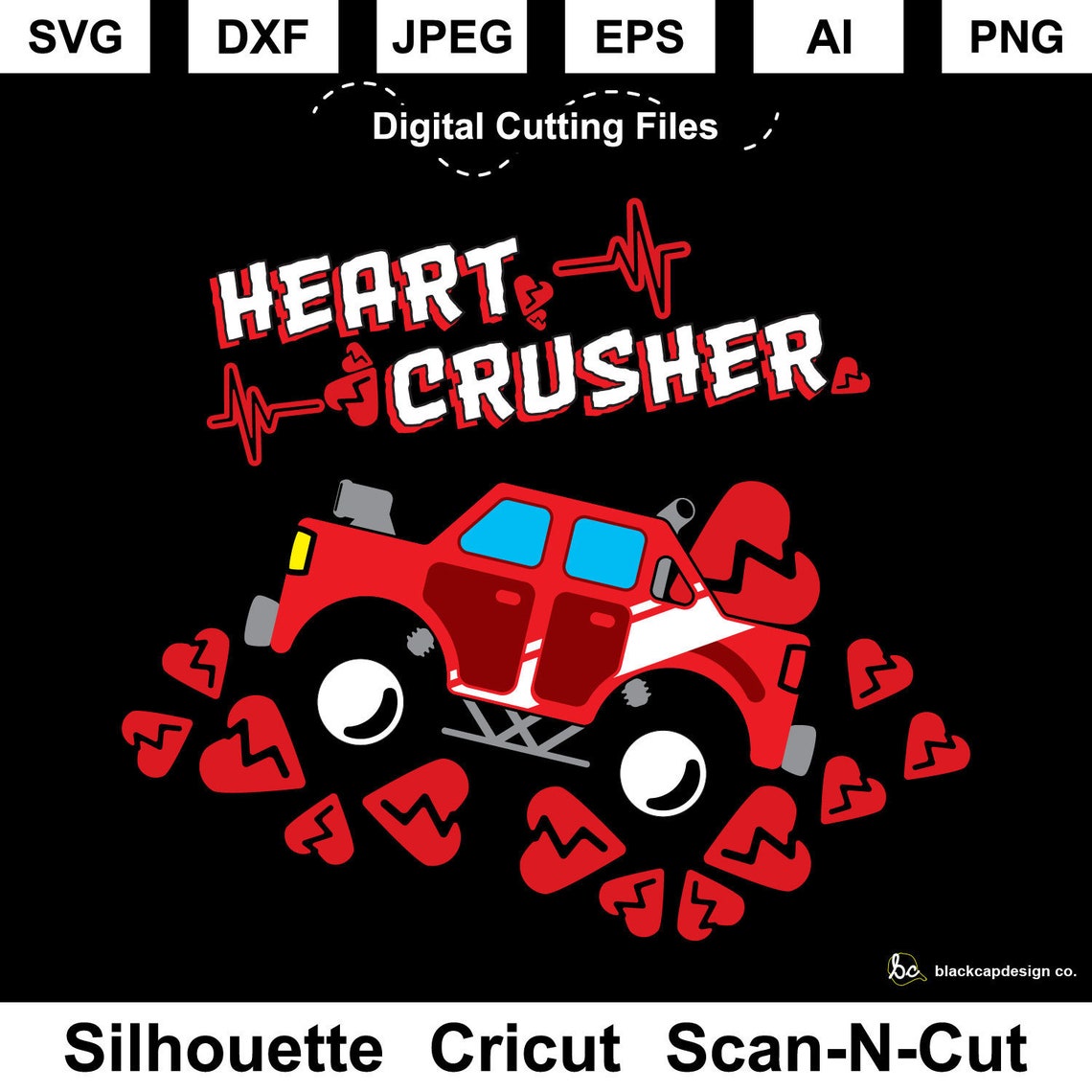 Monster Trucks Cut File - Etsy