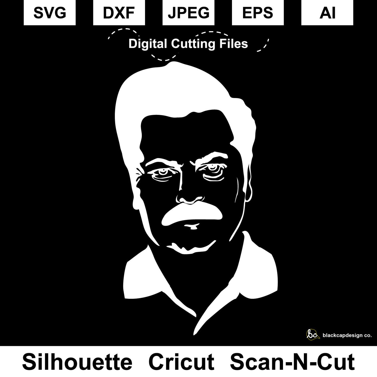 Ron Swanson Parks and Rec SVG Cut File - Etsy