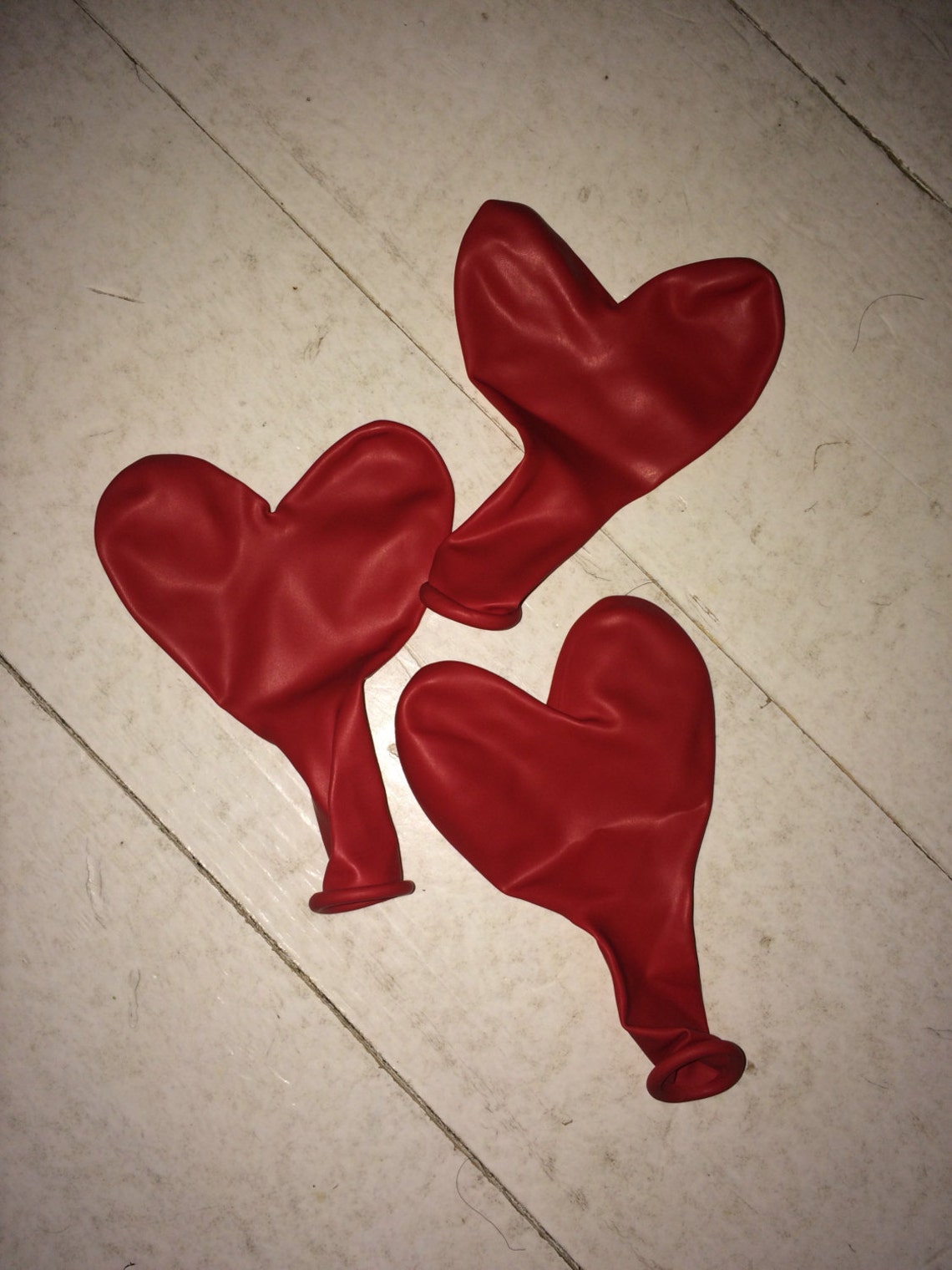 6 X12" Red Heart Balloons With String Valentine Love Wedding Party ...