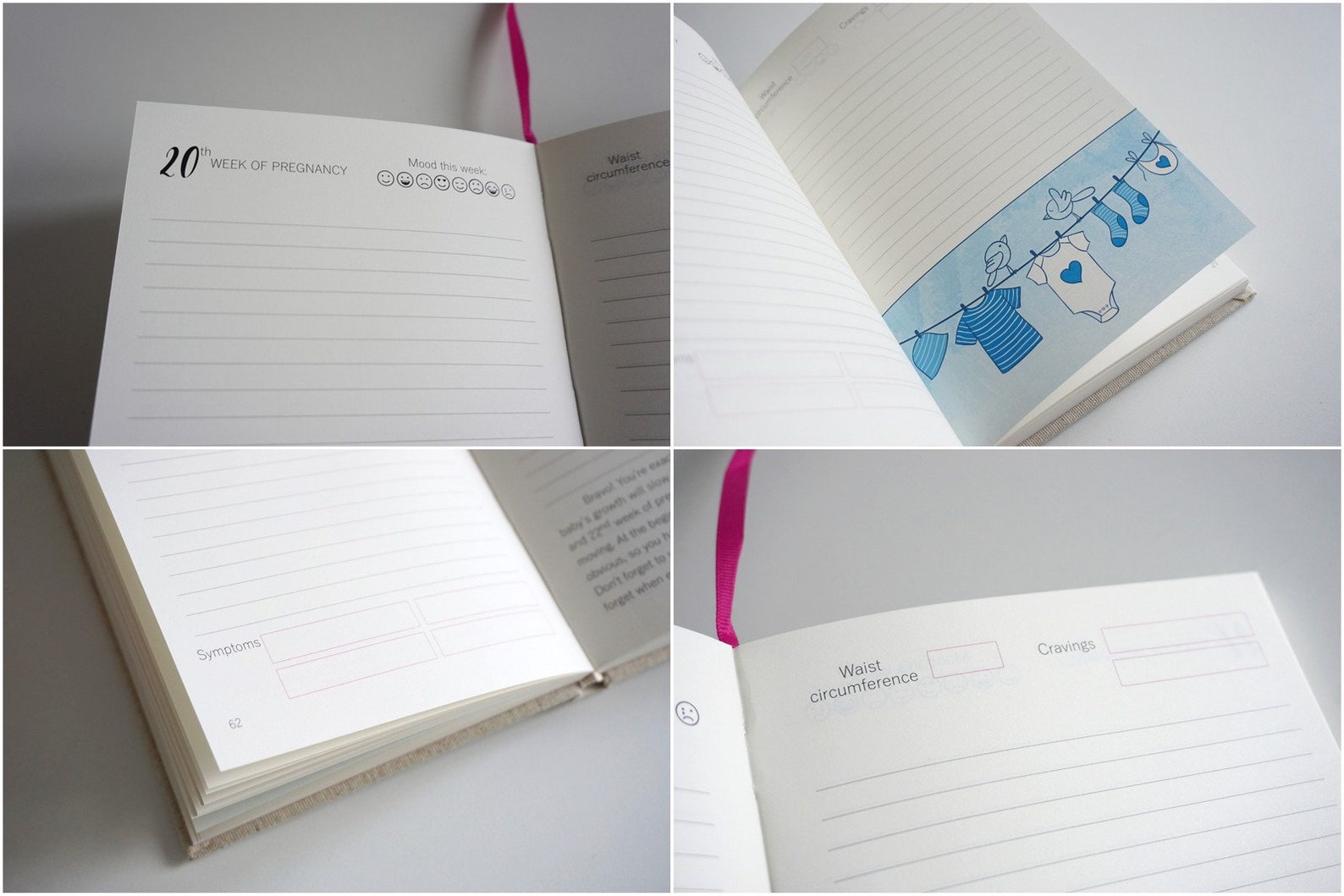 Pregnancy Diary Linen Pregnancy Journal Mama's - Etsy