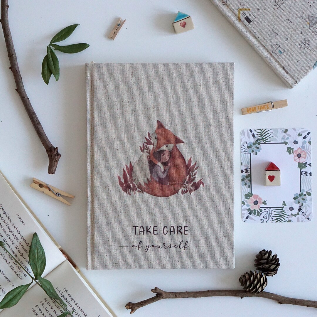 Bullet Journal A5 Notebook Fox Self Care Valentines - Etsy