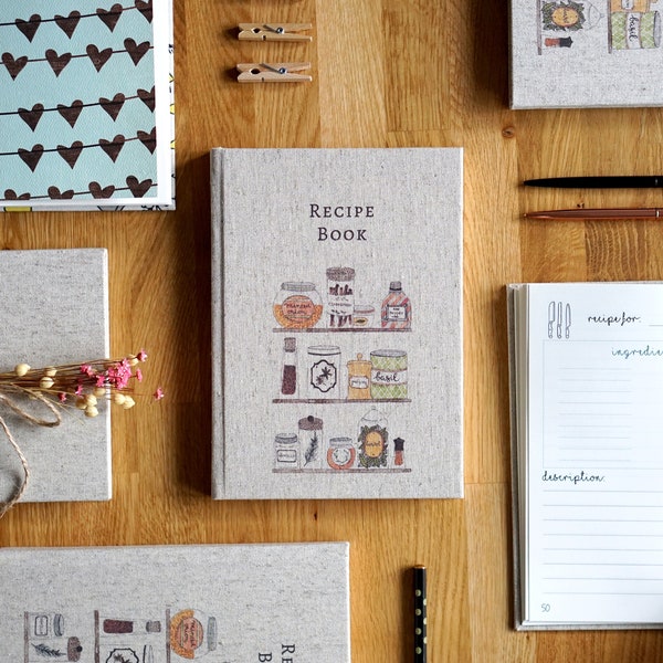 Handmade Recipe Book - Etsy
