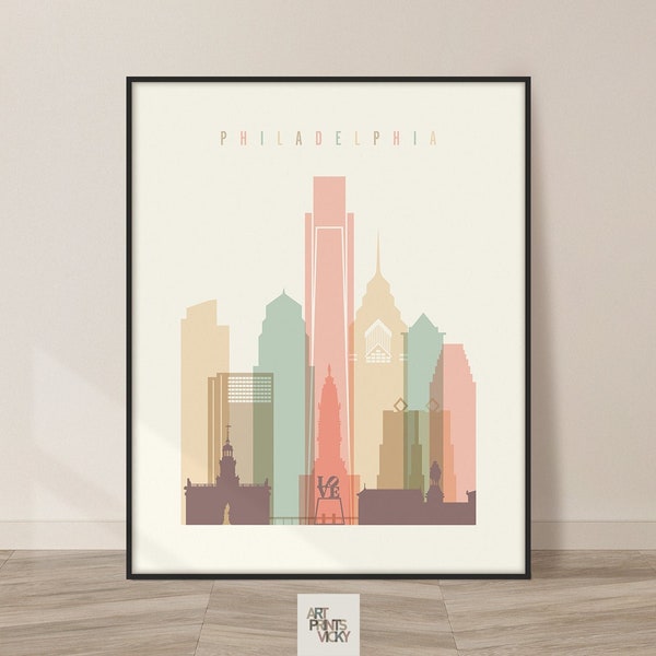 Philadelphia Poster - Etsy