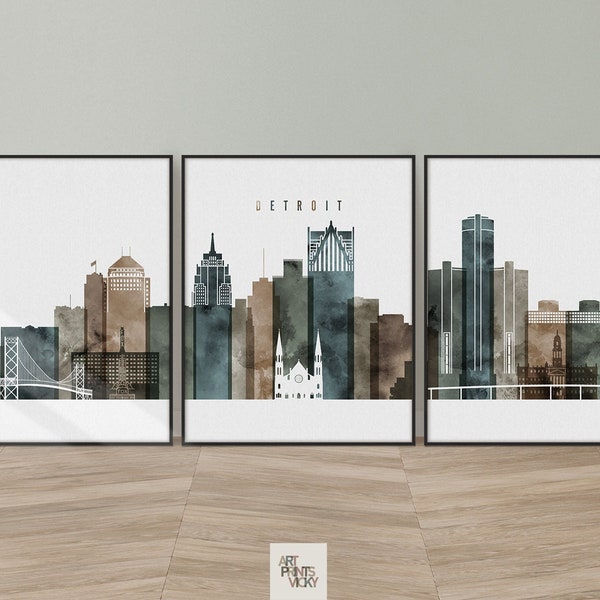 Detroit Poster - Etsy