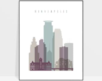 Minneapolis poster | Etsy