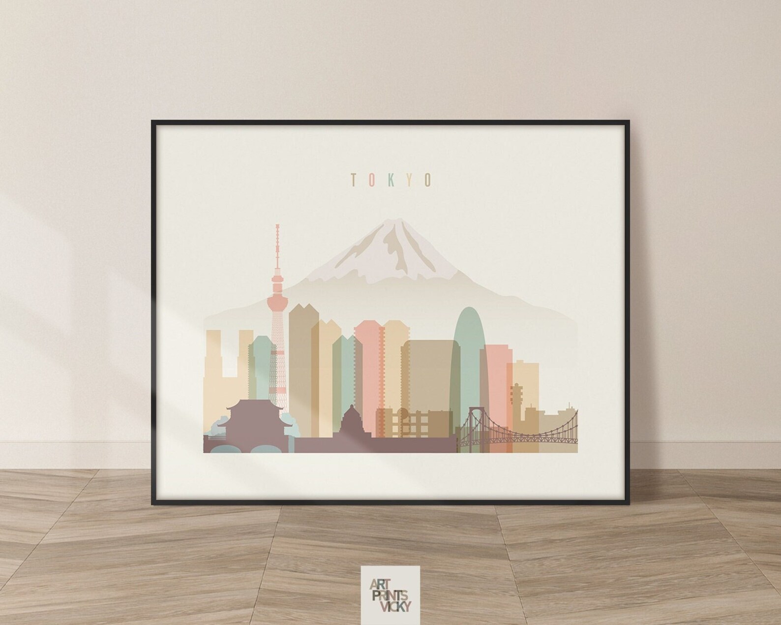 Tokyo Poster Tokyo Skyline Art Tokyo Print Wall Art Japan - Etsy