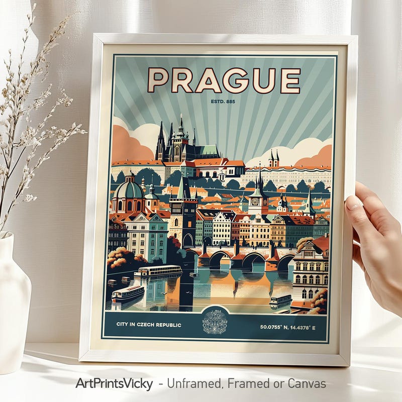 Prague Poster - Etsy