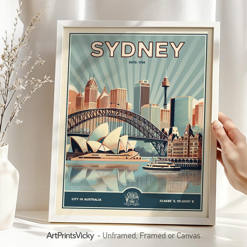 Sydney Print - Etsy
