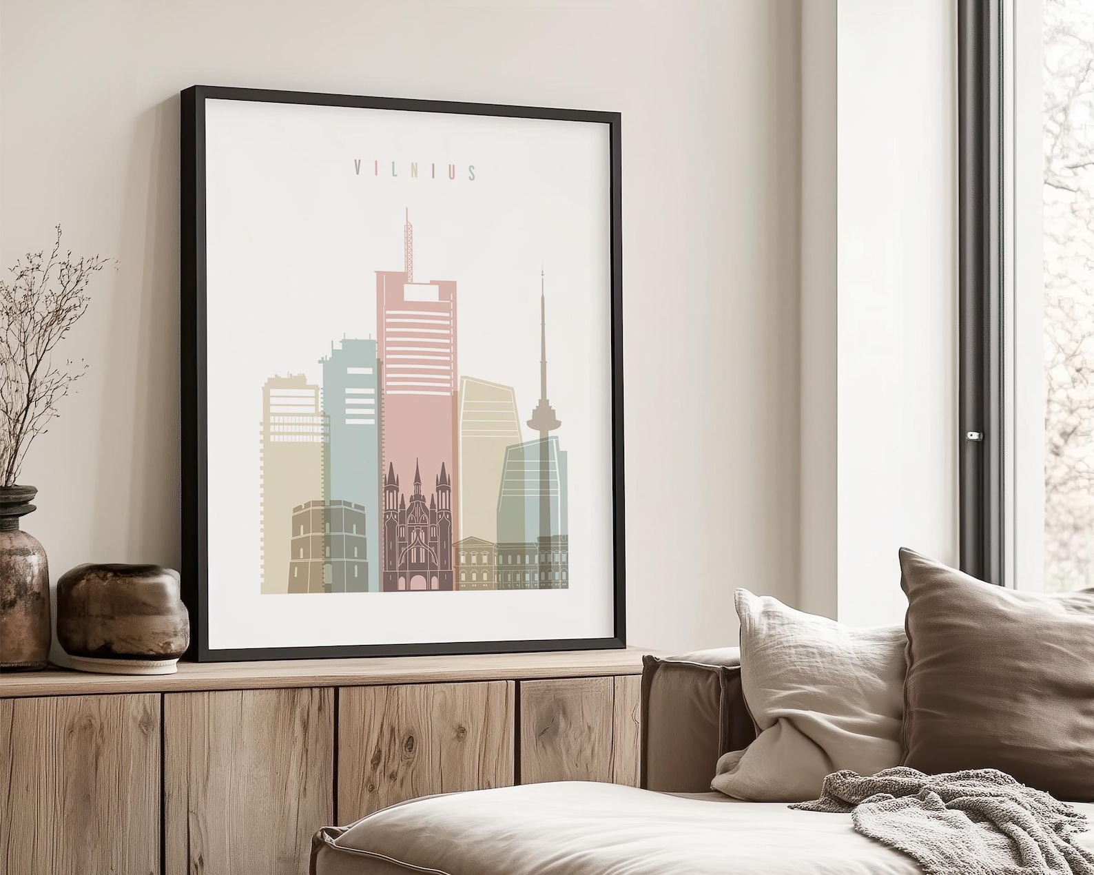 Vilnius Poster, Lithuania Travel Print, Office Decor - Etsy