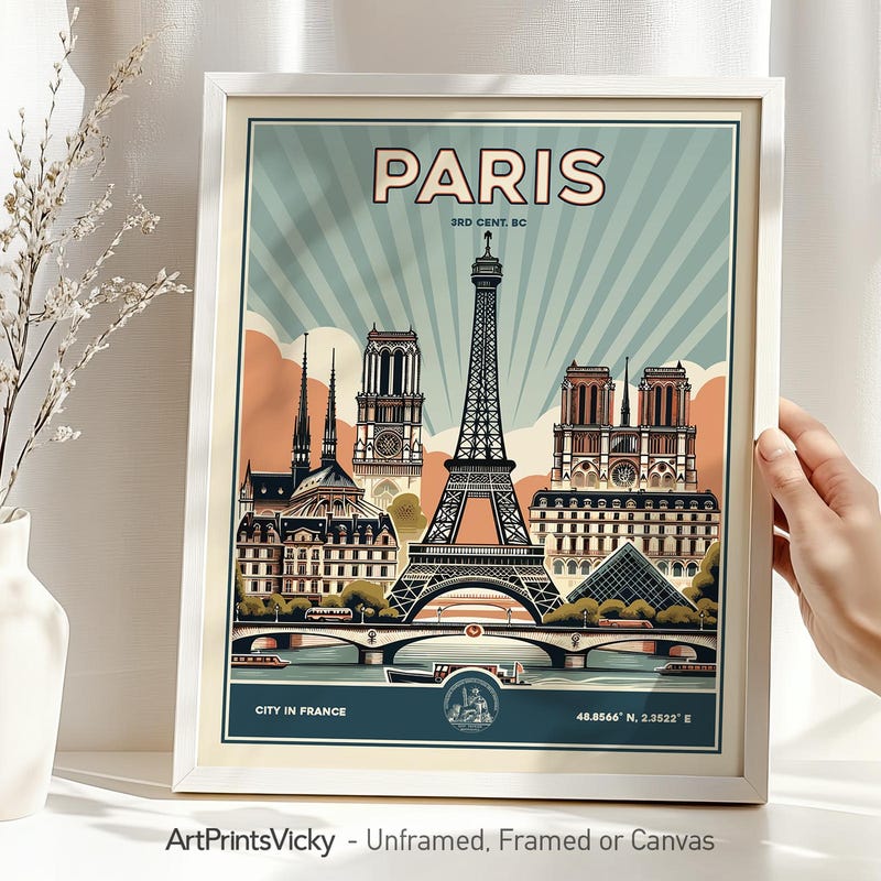 Paris Poster - Etsy