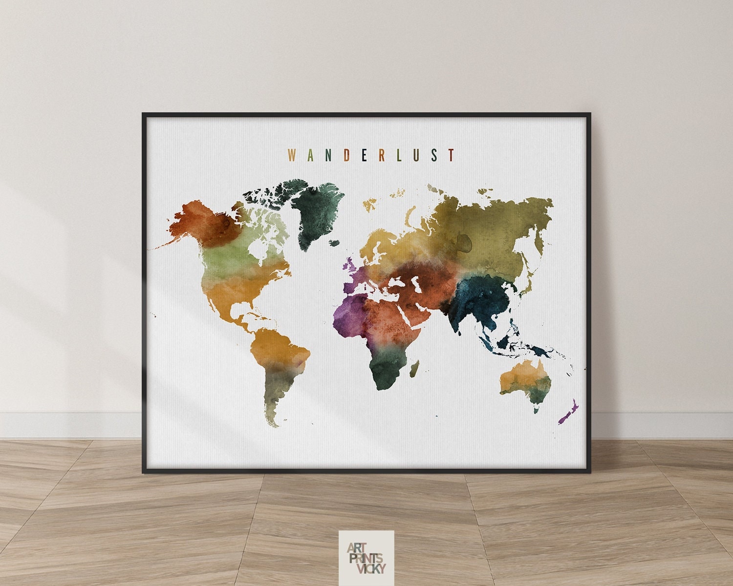 Colorful World Map