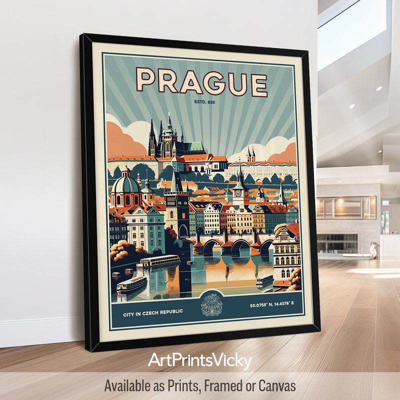 Prague Poster - Etsy