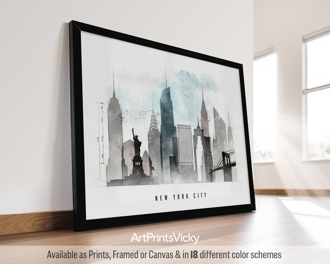 New York City Print New York Poster Wall Art New York - Etsy