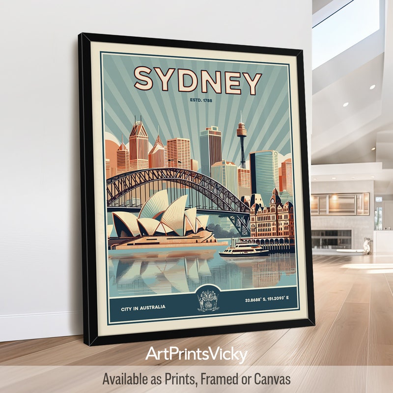 Sydney Print - Etsy