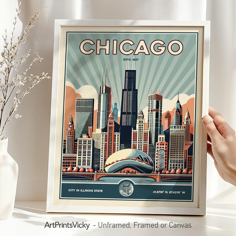 Chicago Print - Etsy