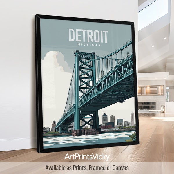 Ambassador Bridge Art - Etsy