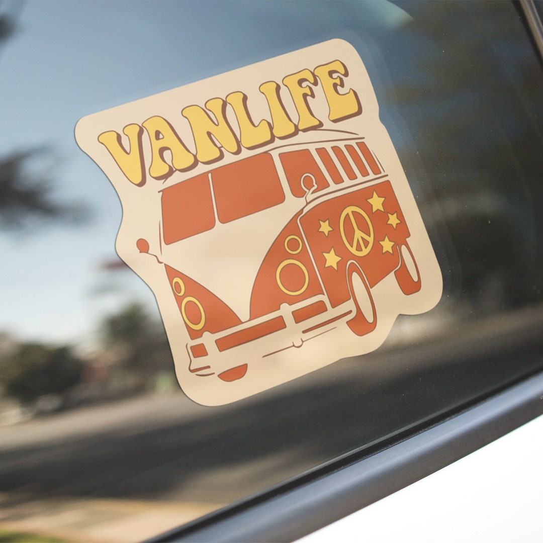 WATERPROOF Vanlife Sticker, Retro-style Van Life Decal for Your Car ...