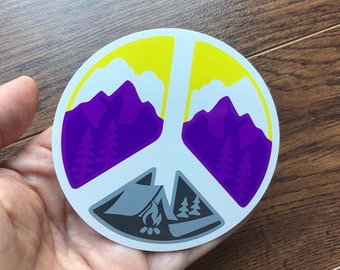 Non Binary Pride Waterproof Vinyl Sticker - Etsy