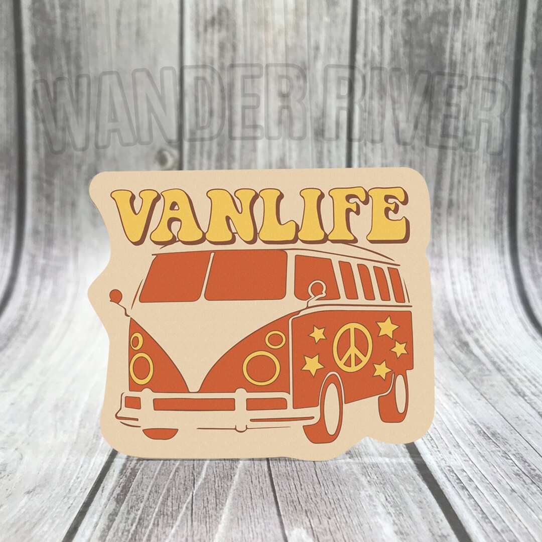 Retro-style Vanlife Sticker Decal WATERPROOF - Etsy