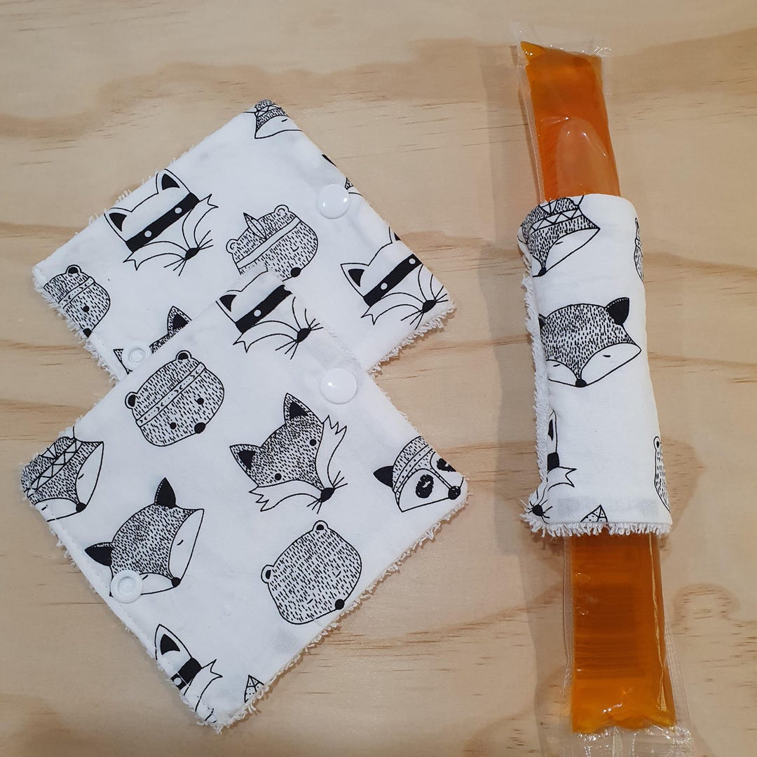 Ice Block Holder, Zooper Dooper Holder, Icy Pole Wrap, Pkt of 3, Foxes ...