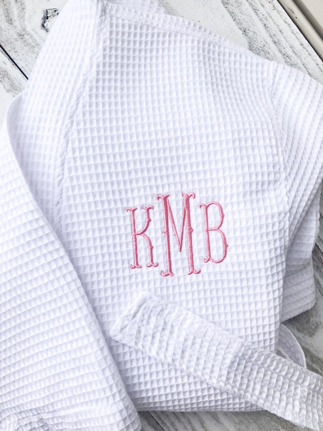 Personalized Bath Robe, Monogrammed Bath Robe, Women's Waffle Robe ...