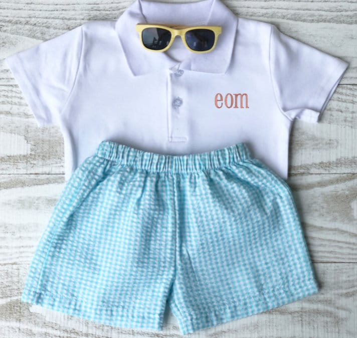 Boys Monogrammed Polo Personalized Polo Baby Monogram Polo - Etsy Ireland