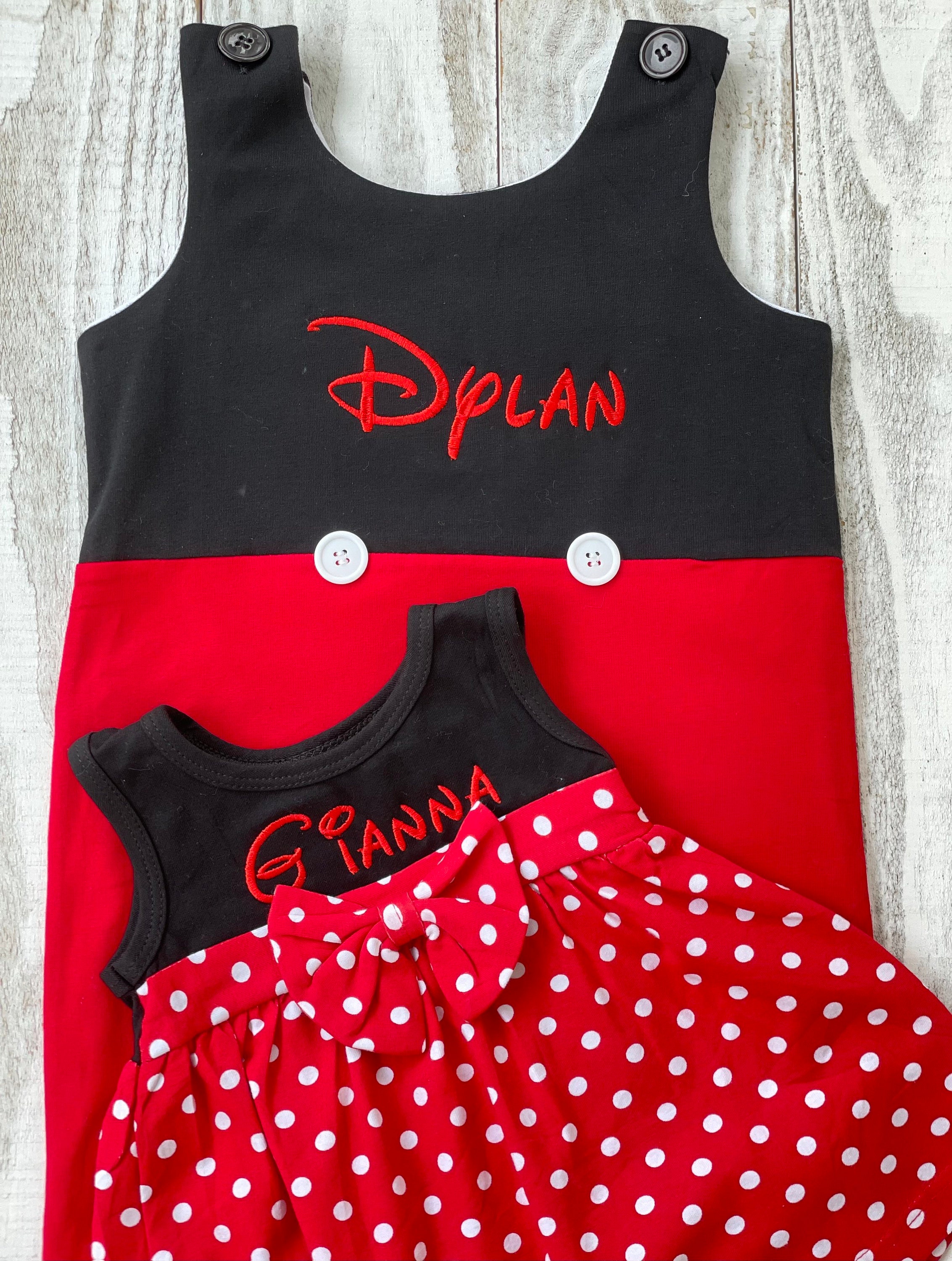 Minnie Mouse Dress, Minnie Inspired, Personalized Disney Outfit, Baby ...