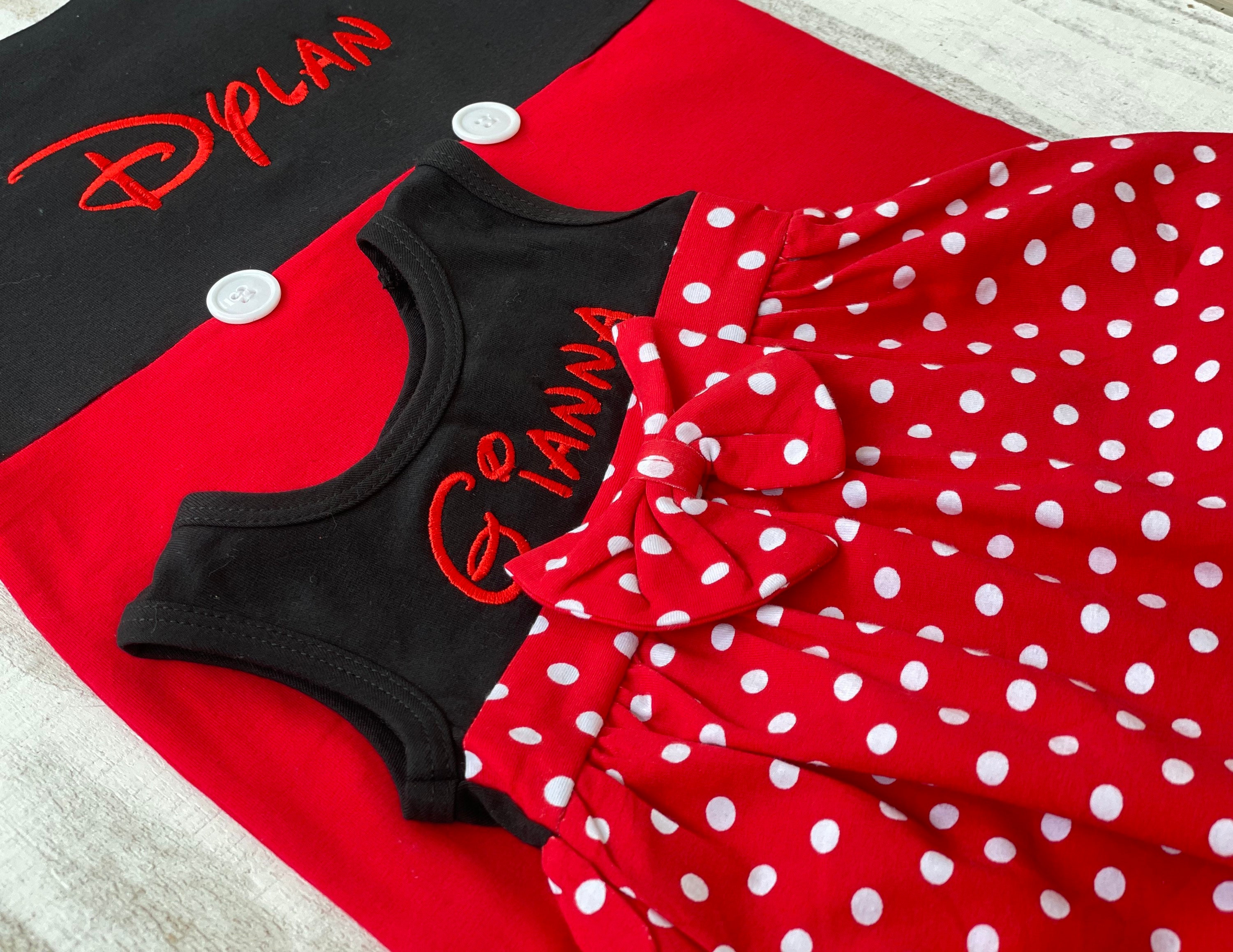 Minnie Mouse Dress, Minnie Inspired, Personalized Disney Outfit, Baby ...