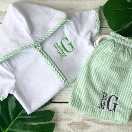Boys Cover Up Terry Cloth Personalized Swim Cover Up Baby - Etsy