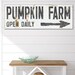 Pumpkin Farm Sign Rustic Fall Decor Farmhouse Fall Autumn Harvest ...
