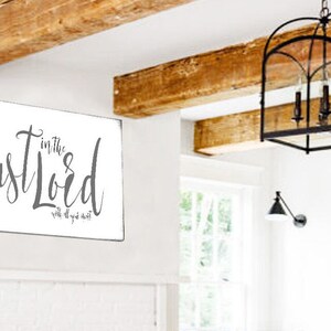 Trust in the Lord Modern Farmhouse Wall Decor Gift for Her Scripture ...