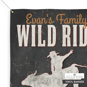 Personalized Old School Western Cowboy Saloon Banner - Bring the ...