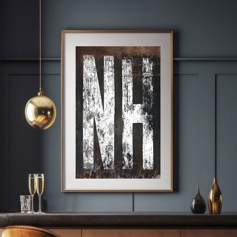 New Hampshire Typography Art Print; Word Wall Sign, State Pride Couples ...