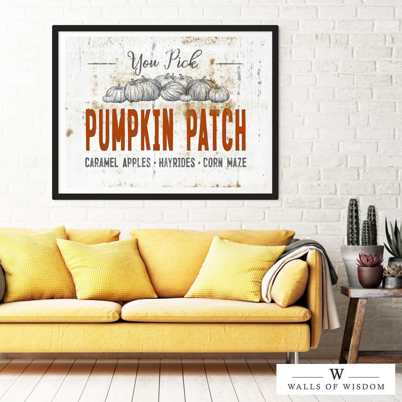Pumpkin Fall Printables Fall Decor Printable Wall Art Home - Etsy