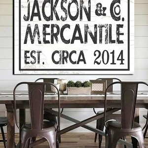 Est Family Name Signs Gift for Her Rustic Farmhouse Name Signs Est Last ...