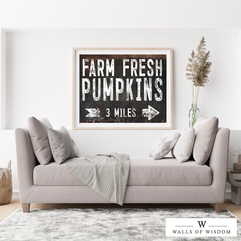 Pumpkin Patch Printable Signs Farmhouse Decor Living Room - Etsy