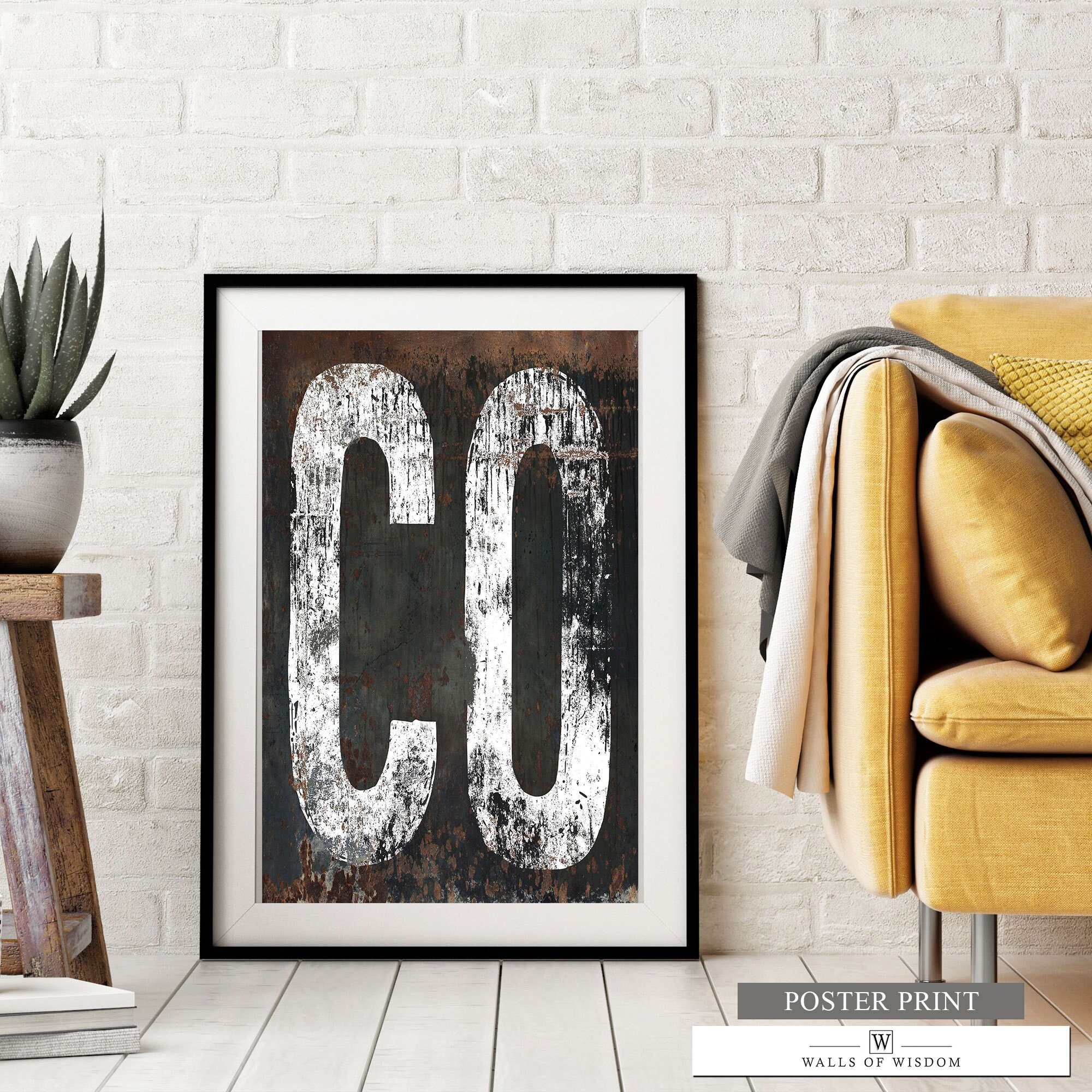 Colorado Typography Poster Print; Rustic Decor, Letter Art Print ...